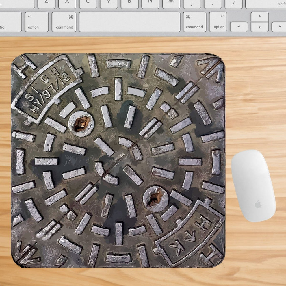 Hong Kong Drain Cover Mouse Pad – Hong Kong Maper