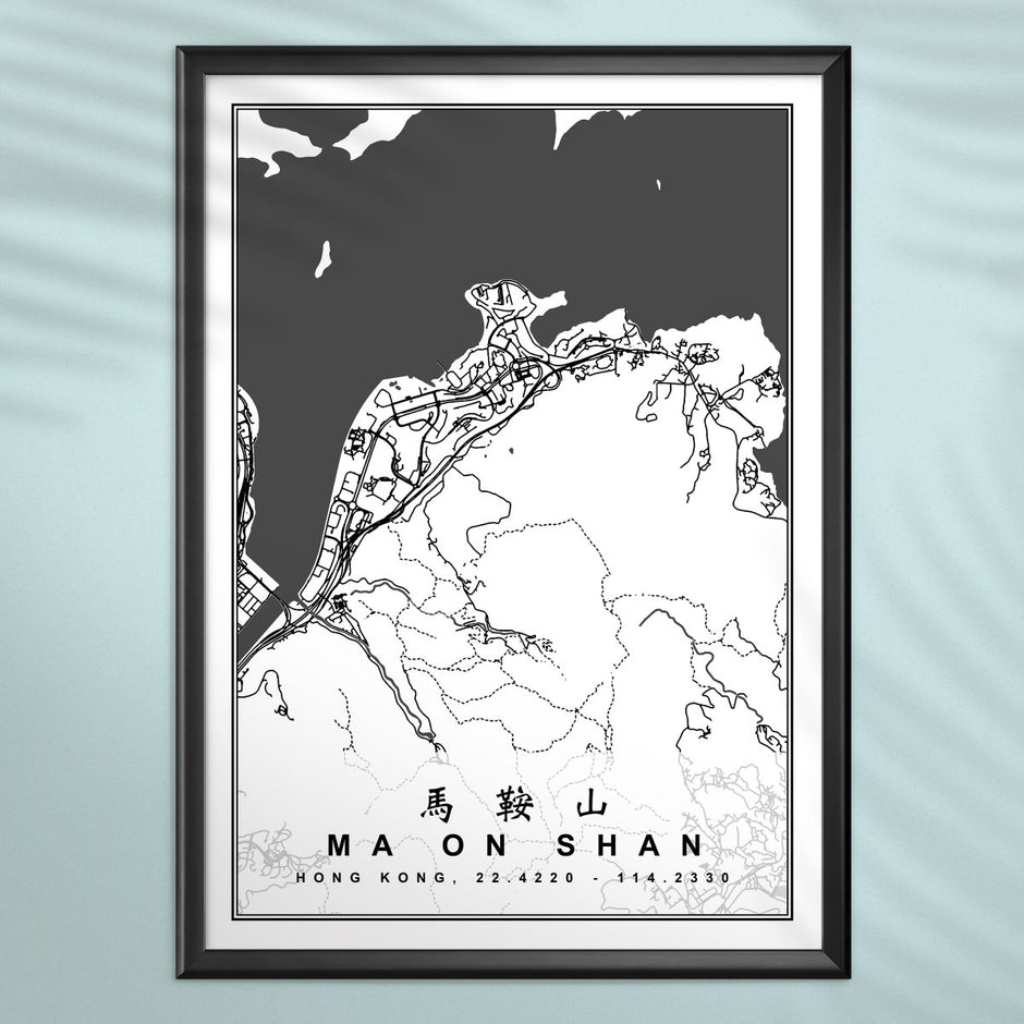 Hong Kong 18 Districts Map Poster – Hong Kong Maper