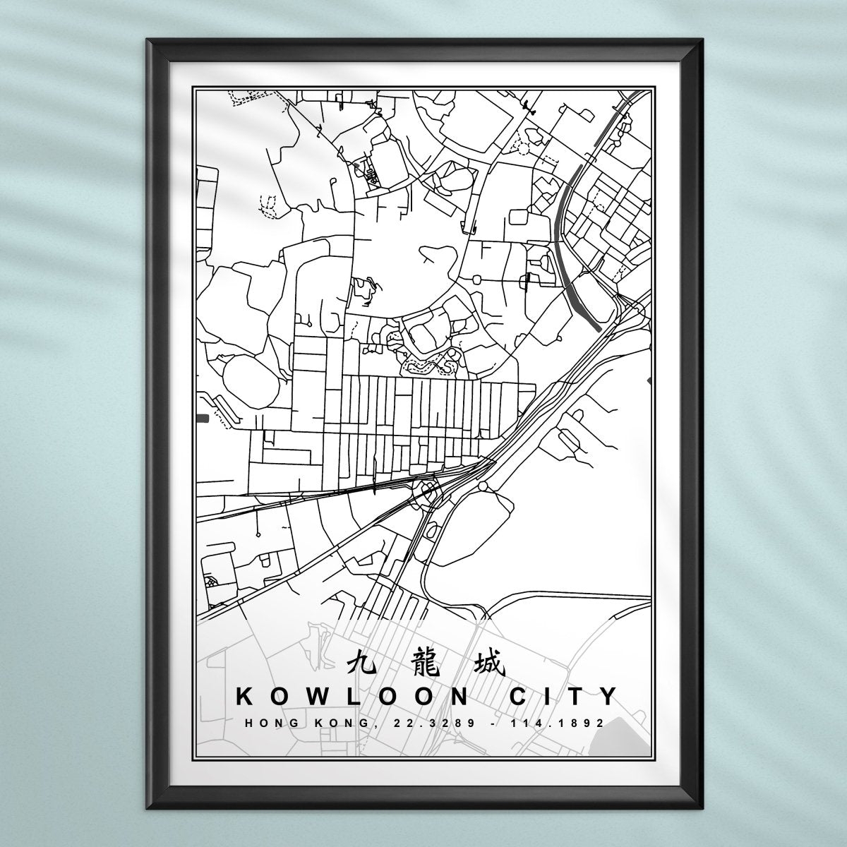 Hong Kong Kowloon City Map Poster – Hong Kong Maper